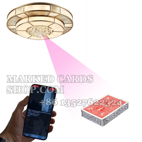 Ceiling Lamp Poker Scanning Camera for Cheating Tricks - Marked Cards Shop