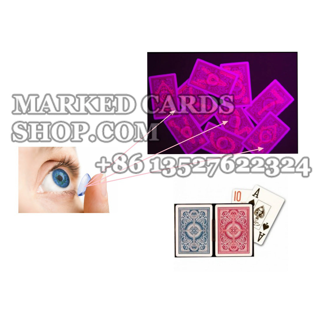 Buy Marked Cards Invisible Ink Infrared Contact Lenses | Online Shop ...